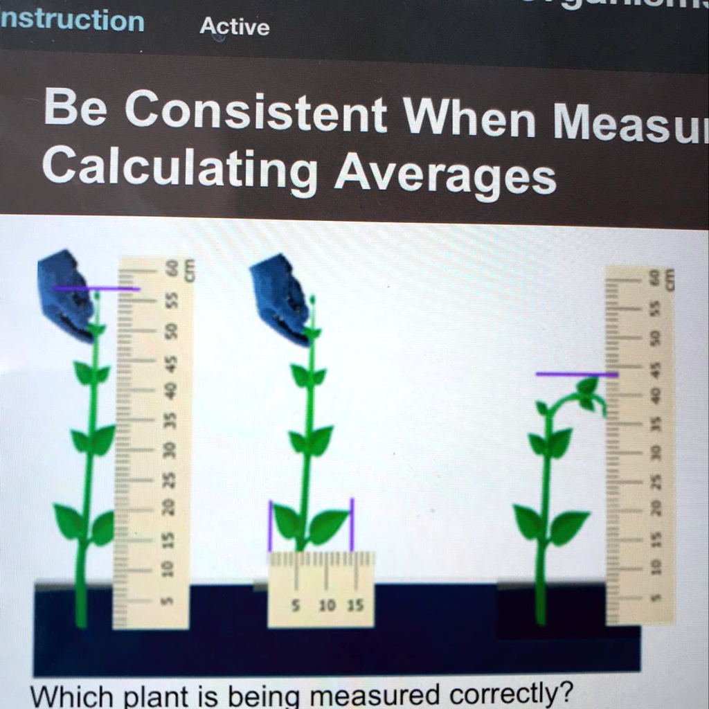 Be Consistent When Measuring Calculating Averages Which...