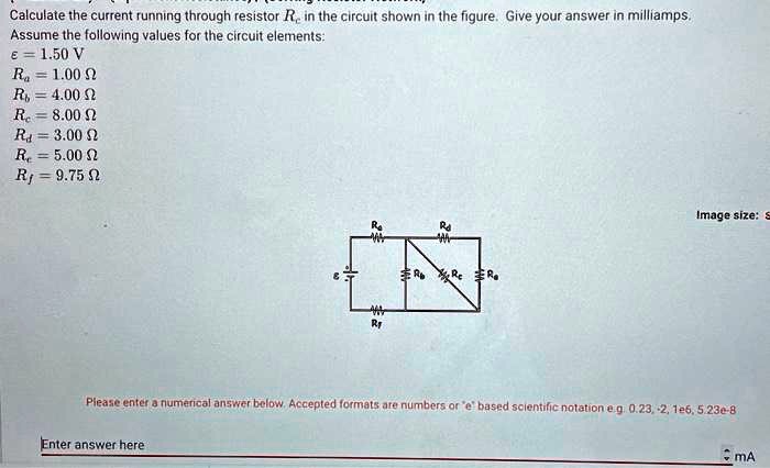 SOLVED: Calculate the current running through resistor R, in the circuit shown in the figure ...