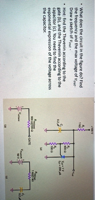 What does the circuit in the figure do? Find the frequency and the max ...