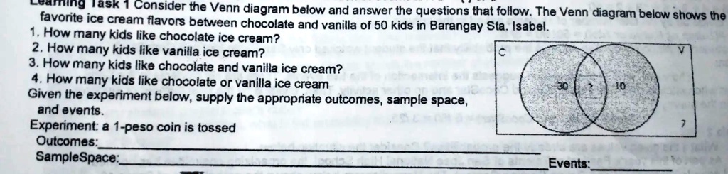 camning task consider the venn diagram below and answer the questions ...