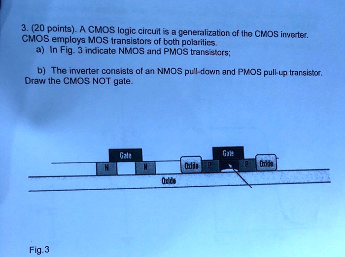 [GET ANSWER] 3. (20 points). A CMOS logic circuit is a generalization ...