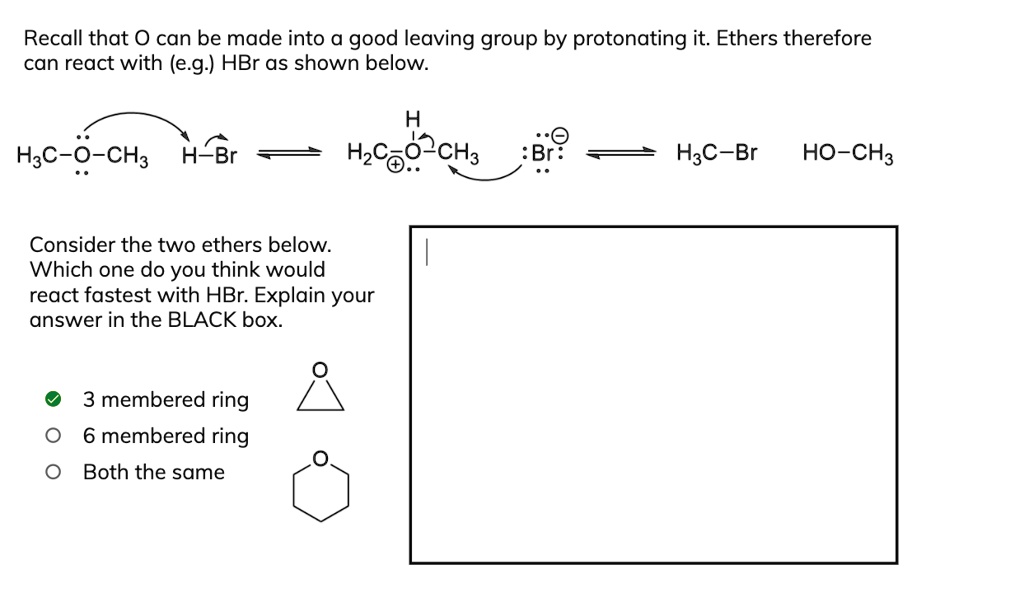 SOLVED: Recall that 0 can be made into a good leaving group by ...