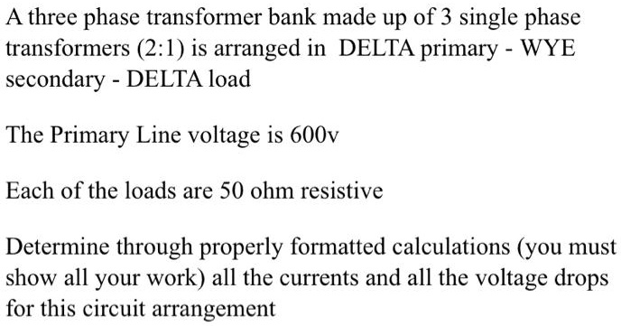 A three phase transformer bank made up of 3 single phase transformers ...