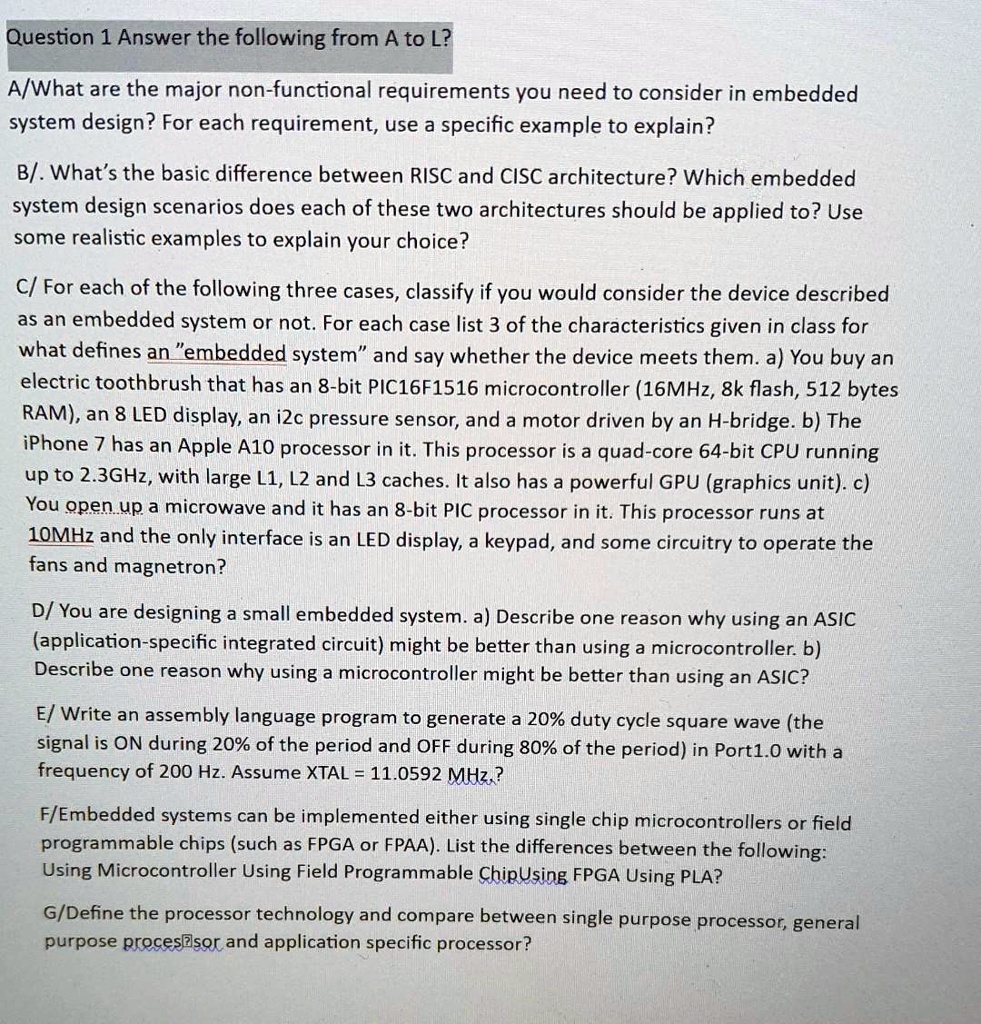 SOLVED: A/What are the major non-functional requirements you need to ...