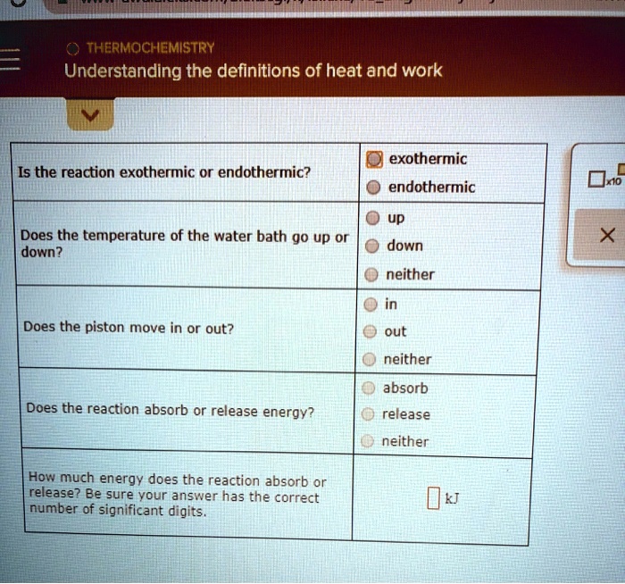 thermochemistry understanding the definitions of heat and work ...