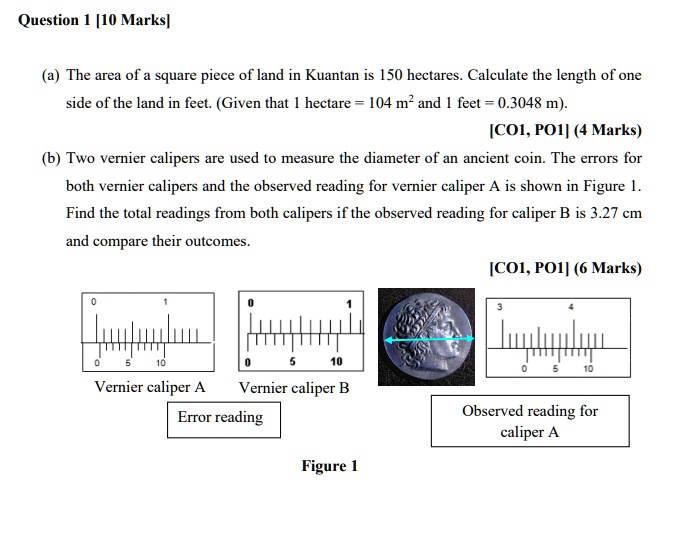question 10 marks the area of square piece of land in kuantan is 150 ...