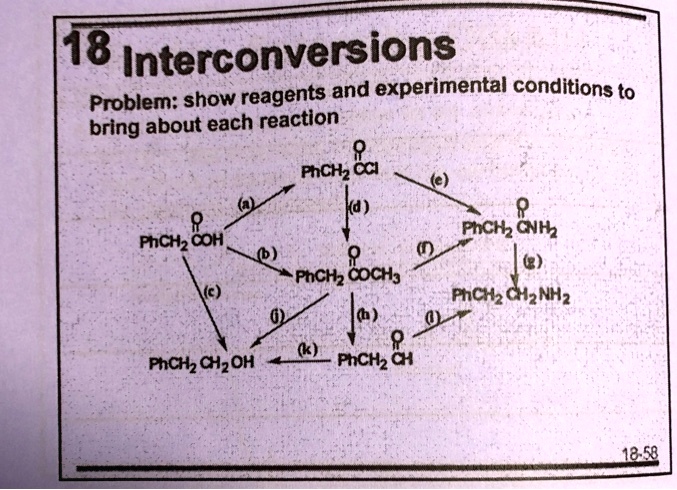 18 Interconversions Problem: show reagents and experimental conditions ...
