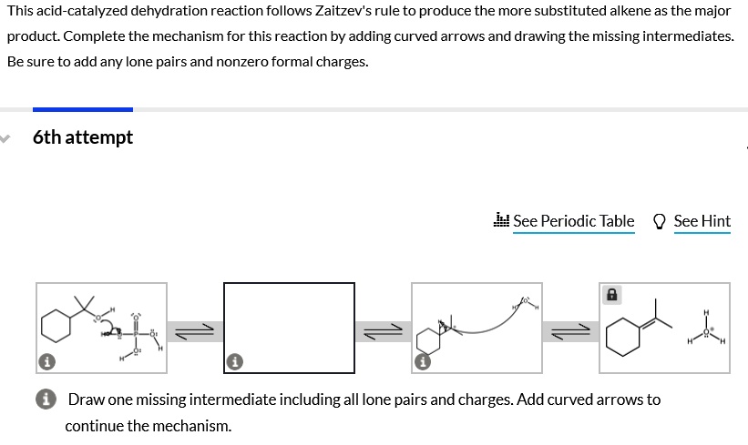 this acid catalyzed dehydration reaction follows zaitzevs rule to ...