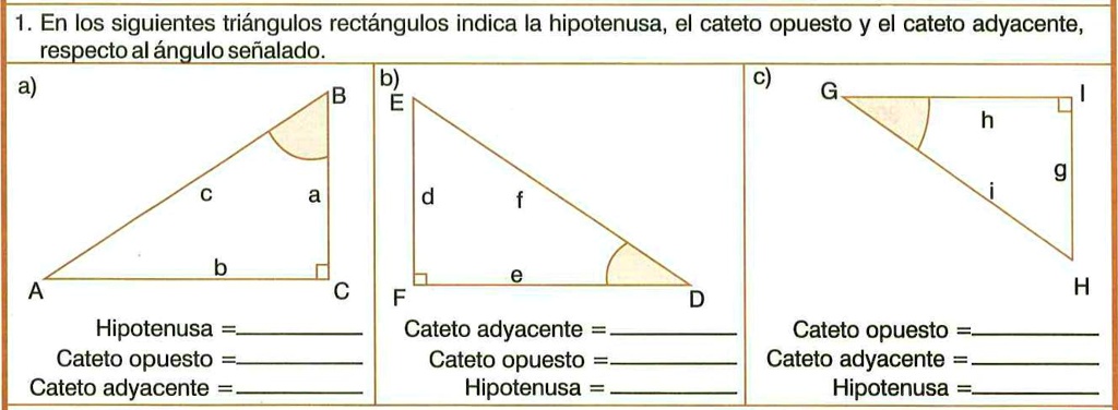 Solved Me Pueden Ayudar Y Explicar Sobre Este Trabajo Por Favor En Los Siguientes Triángulos