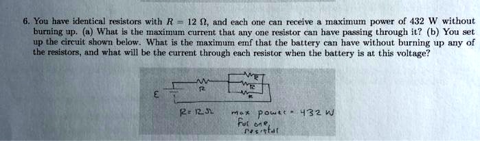 SOLVED:You have identical resistors with R 12 0 and each receive ...