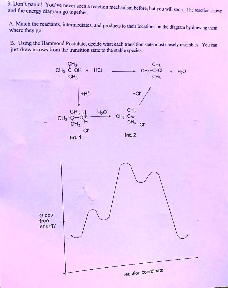 SOLVED: Don't panic! You've never seen a reaction mechanism before and the energy diagram go ...