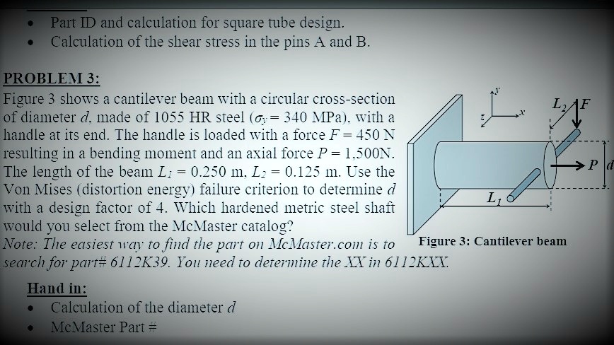 part id and calculation for square tube design calculation of the shear ...