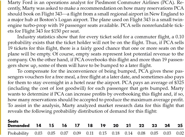 Marty Ford is an operations analyst for Piedmont Commuter Airlines (PCA ...