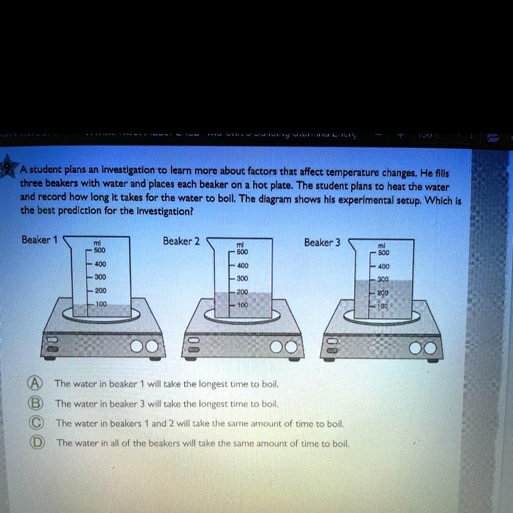 someone help please this is due today astudent plans an investigation ...