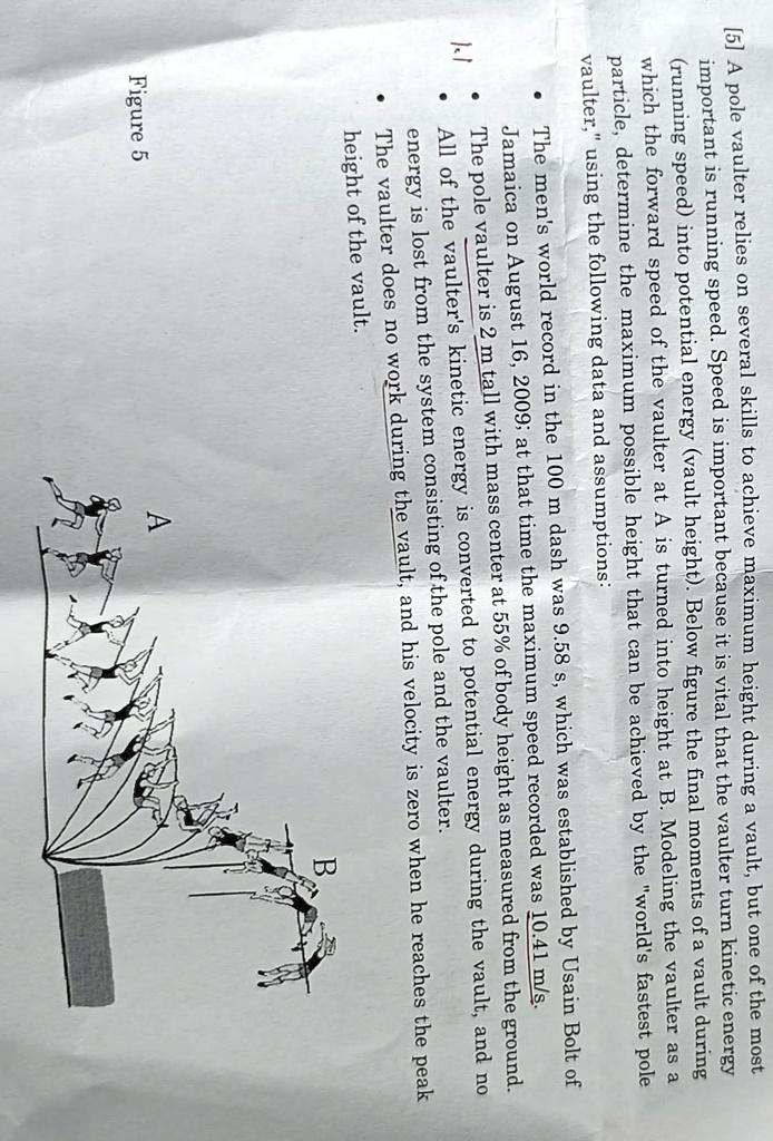 SOLVED: A pole vaulter relies on several skills to achieve maximum ...