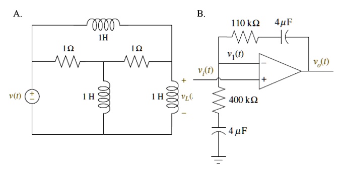 SOLVED: Model the following electrical/electronic circuits (find the ...