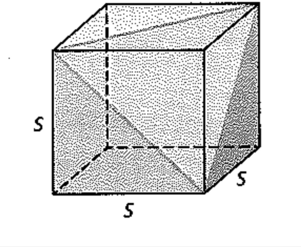 13 a cube with sides of length s is intersected by a plane that passes ...