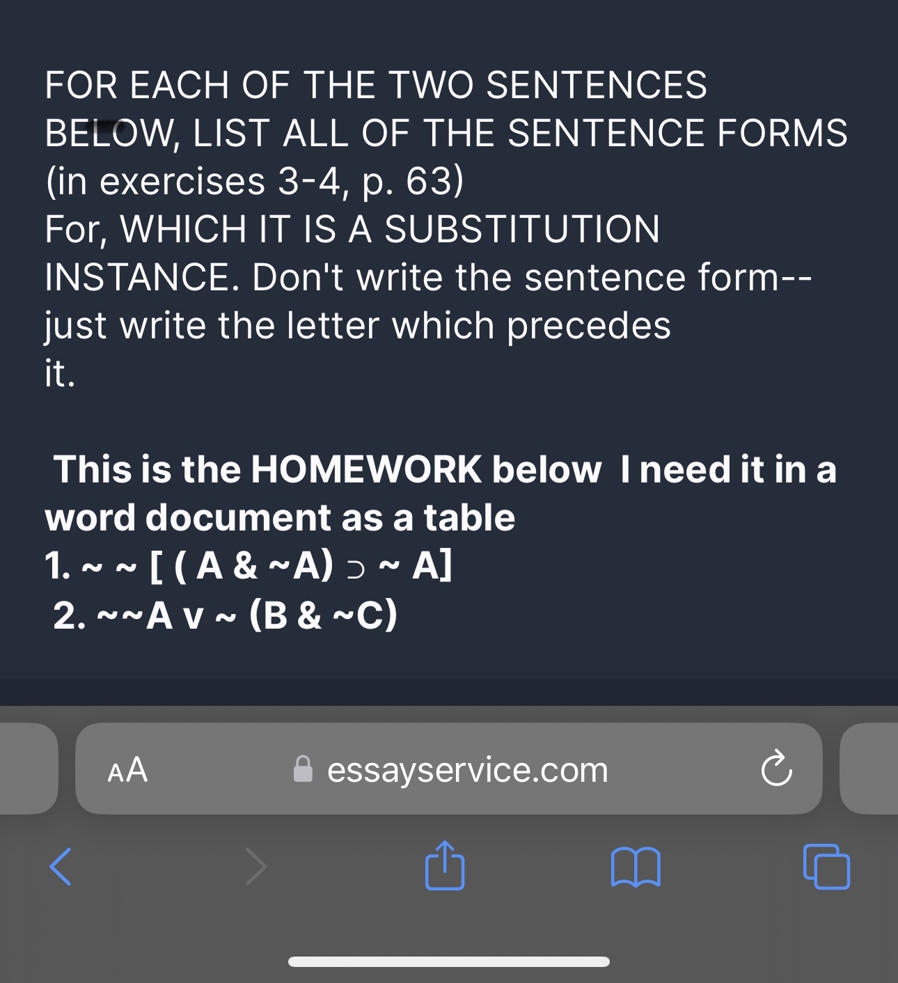 SOLVED: FOR EACH OF THE TWO SENTENCES BELOW, LIST ALL OF THE SENTENCE FORMS (in exercises 3-4, p ...