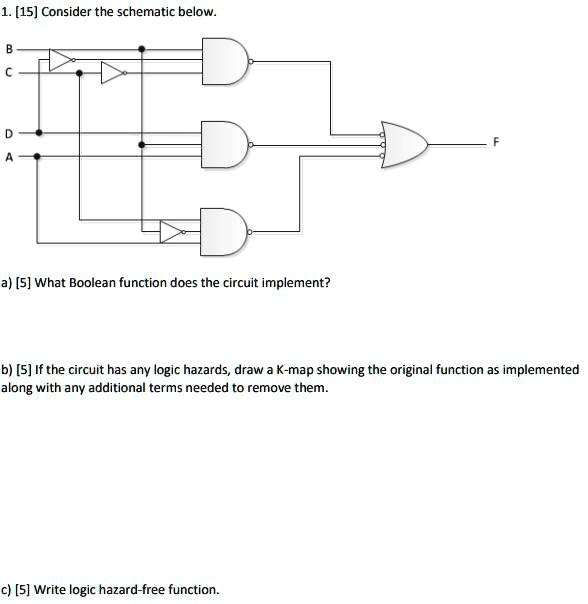SOLVED: Please show step by step 1. [15] Consider the schematic below ...