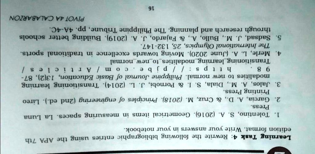 SOLVED: Learning Task 5: Using the bibliographic entries in Learning ... SOLVED: Learning Task 5: Using the bibliographic entries in Learning ...