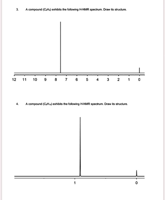 Solved Compound Ch4 Exhibits The Following H Nmr Spectrum Draw Its Structure Compound C6h6