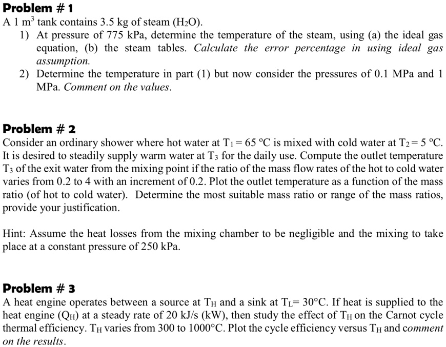 problem 1 a 1m3 tank contains 35kg of steam h2o at pressure of 775kpa ...
