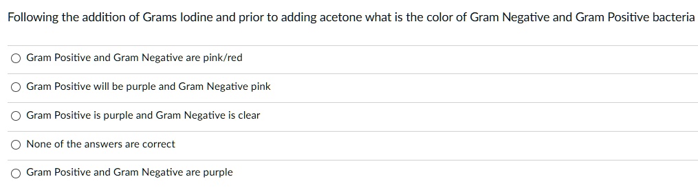 SOLVED: Following the addition of Grams lodine and prior to adding ...