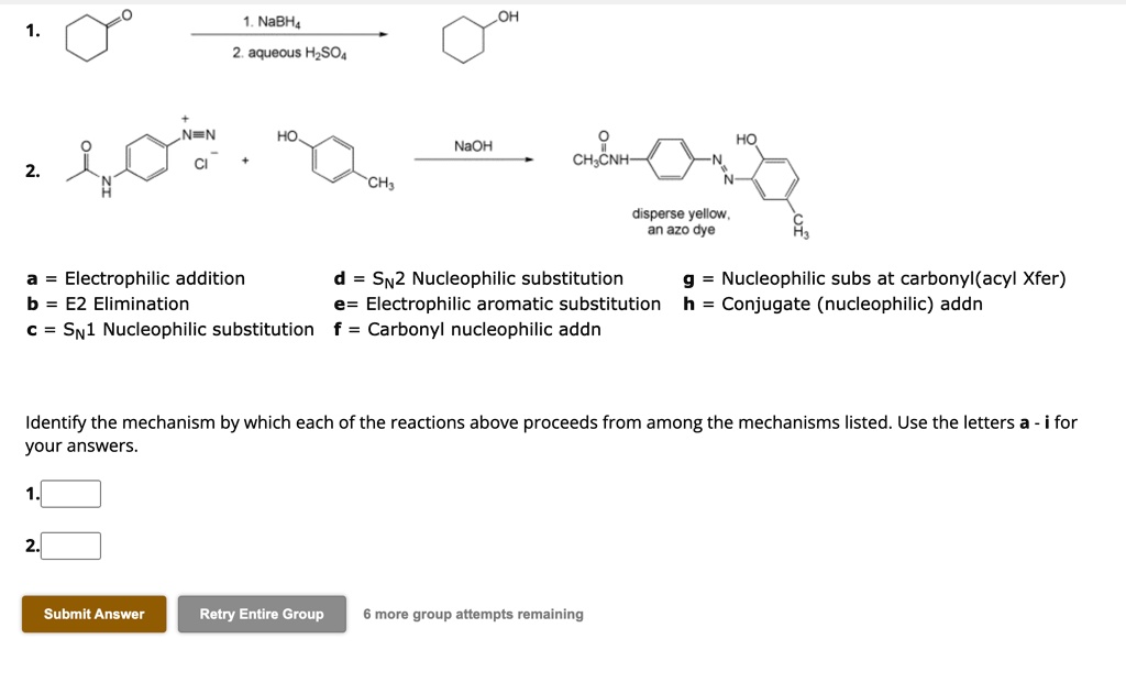 1. 1. NaBH4 2. aqueous H2SO4 N=N HO 2. Cl^- OH NaOH CH3CNH- CH3 HO ...
