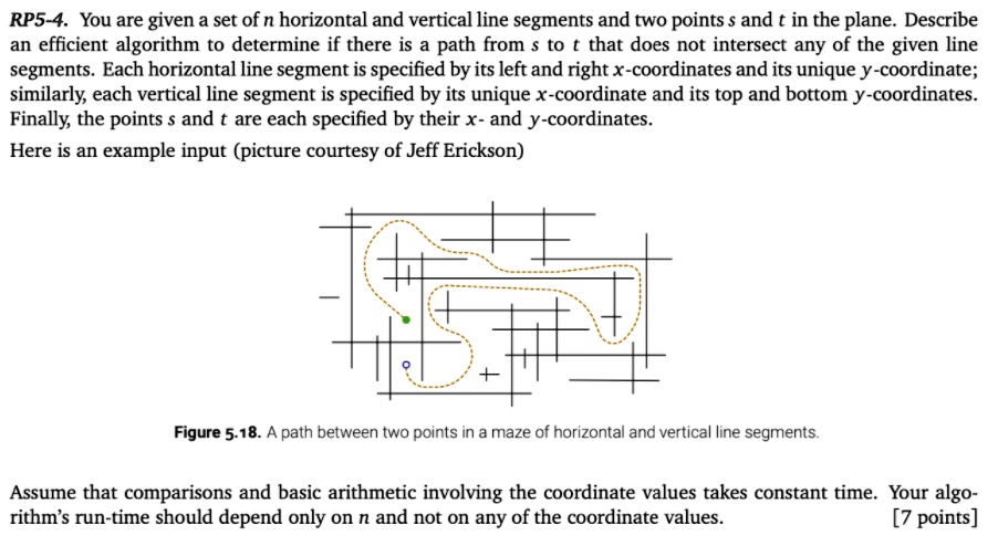 SOLVED: RP5-4. You are given a set of n horizontal and vertical line ...