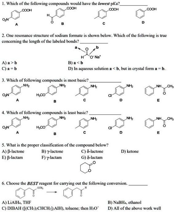 which of the following compounds would have the lowest pka cooh cooh ...