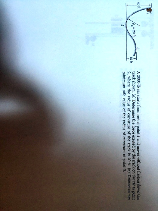 40 ft 3 P=20 ft 15 ft 2 A 2000-lb car starts from rest at point 1 and ...