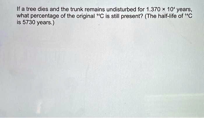 ifa tree dies and the trunk remains undisturbed for 1370 x 10 years ...
