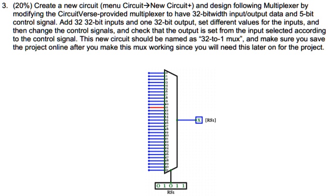 SOLVED: 20% Create a new circuit (menu Circuit > New Circuit) and design the following ...
