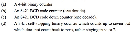 VIDEO solution: Design the following counters using JK flip-flops. Please explain: (a) A 4-bit ...