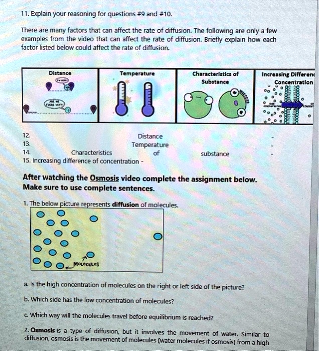 explain your reasoning for questions 9 and 10 there are many factors ...