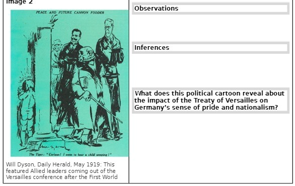 SOLVED: Inage Observations PLACE FLMCRE Lana Inferences What does this political cartoon reveal ...