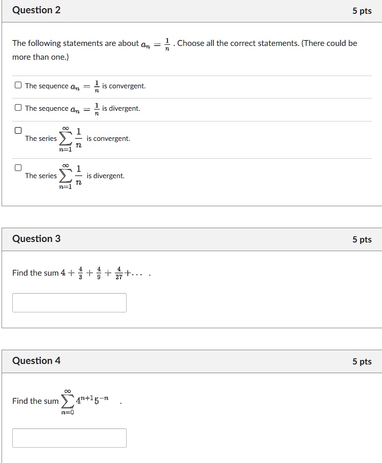 question 2 5 pts the following statements are about on more than one choose all the correct ...