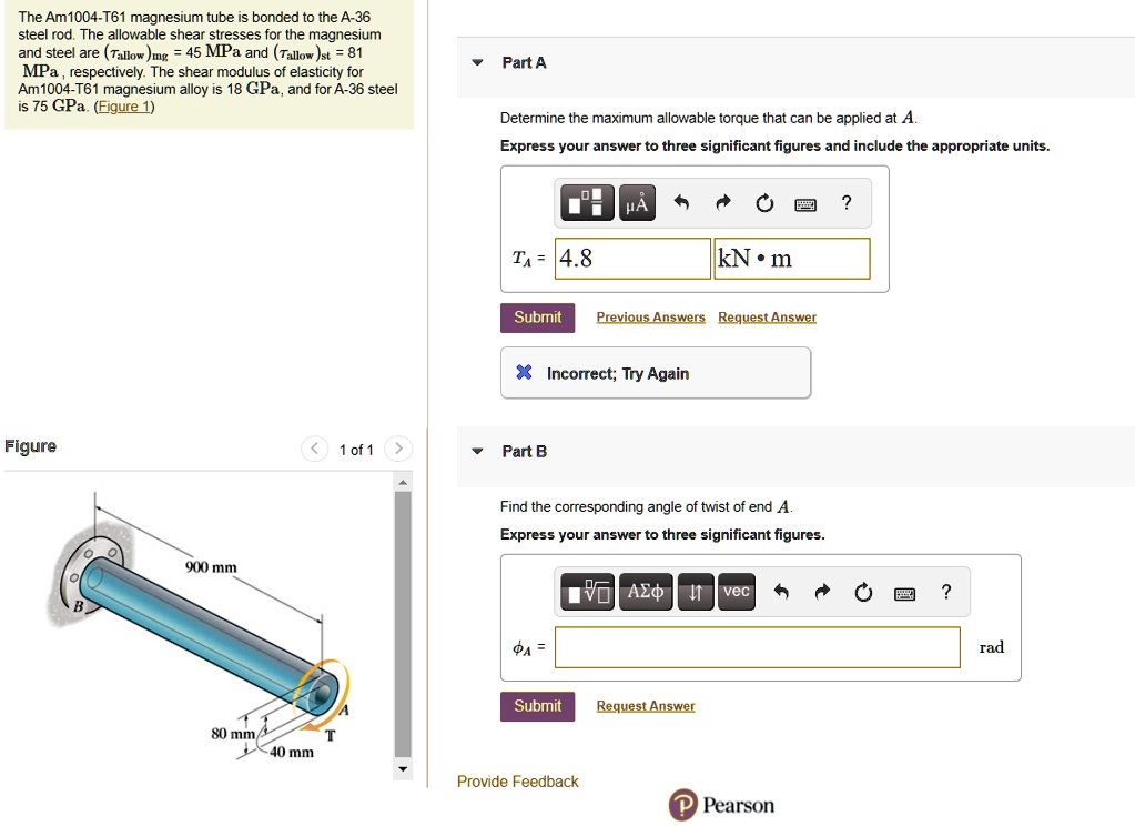 the am1004 t61 magnesium tube bonded to the a 36 steel rod the ...