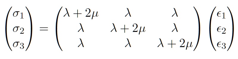 SOLVED: The equations below relate the principal stresses (σi ) to the ...