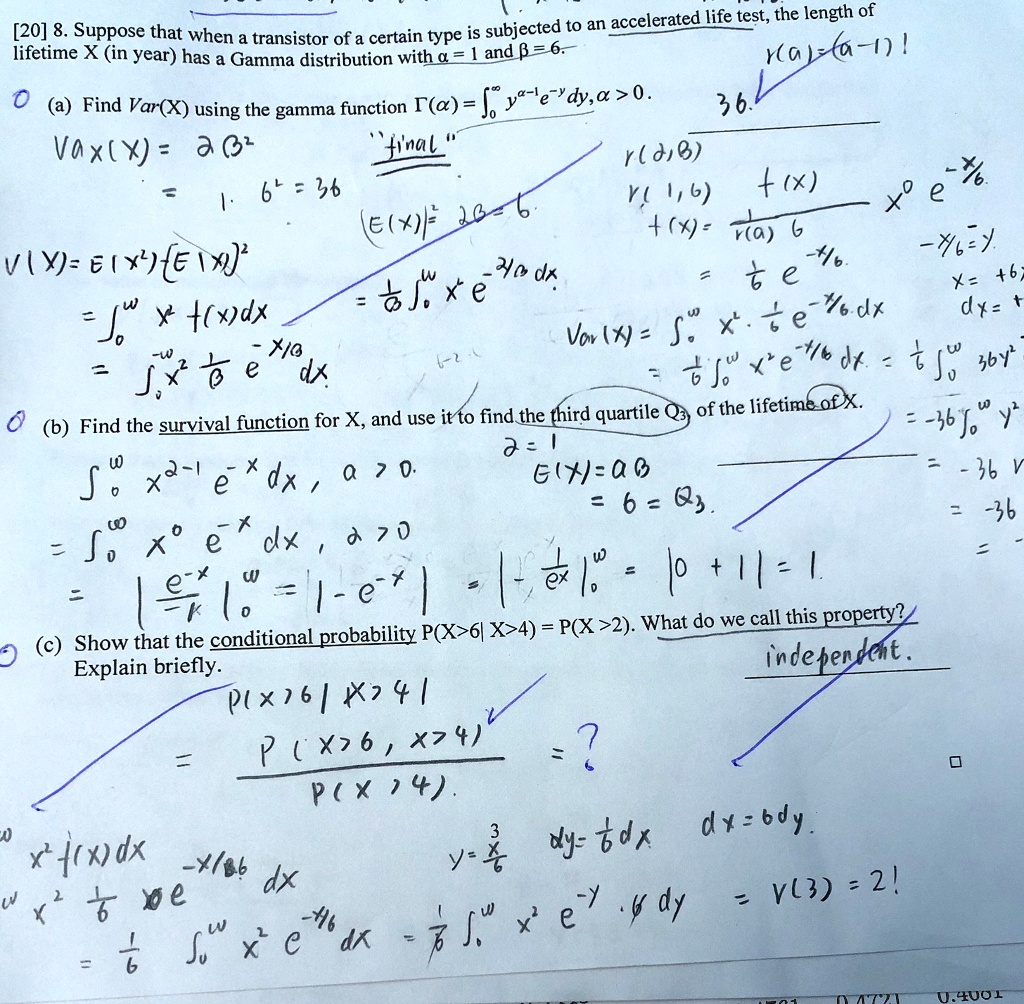 20 8 Suppose That When A Transistor Of A Certain Type Is Subjected To N