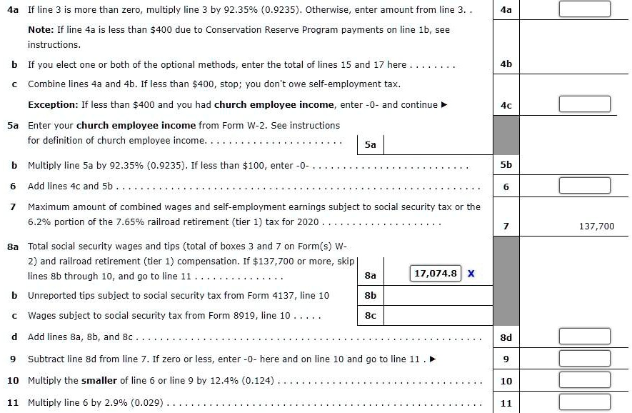 4a If line 3 is more than zero, multiply line 3 by 92.35% (0.9235 ...