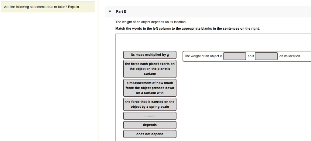 SOLVED: Are the tollowing statements true talse? Explain; Pant B The ...