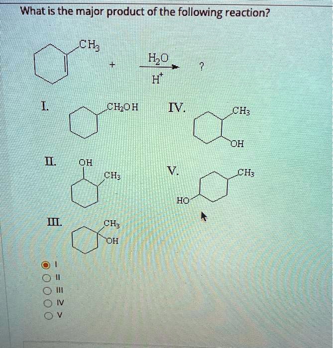 SOLVED:What is the major product of the following reaction? CH; Ho H ...