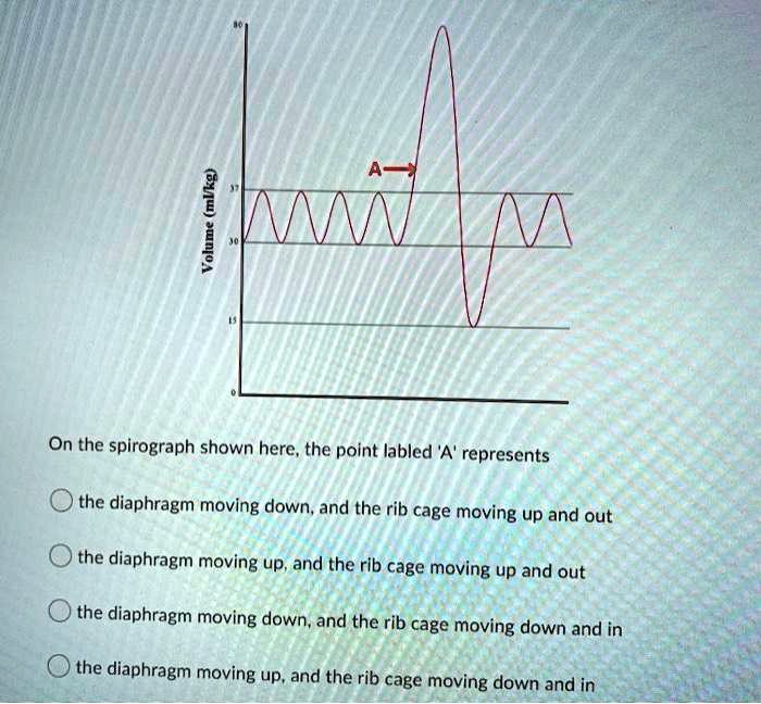 mlkg volume on the spirograph shown here the point labled a represents ...