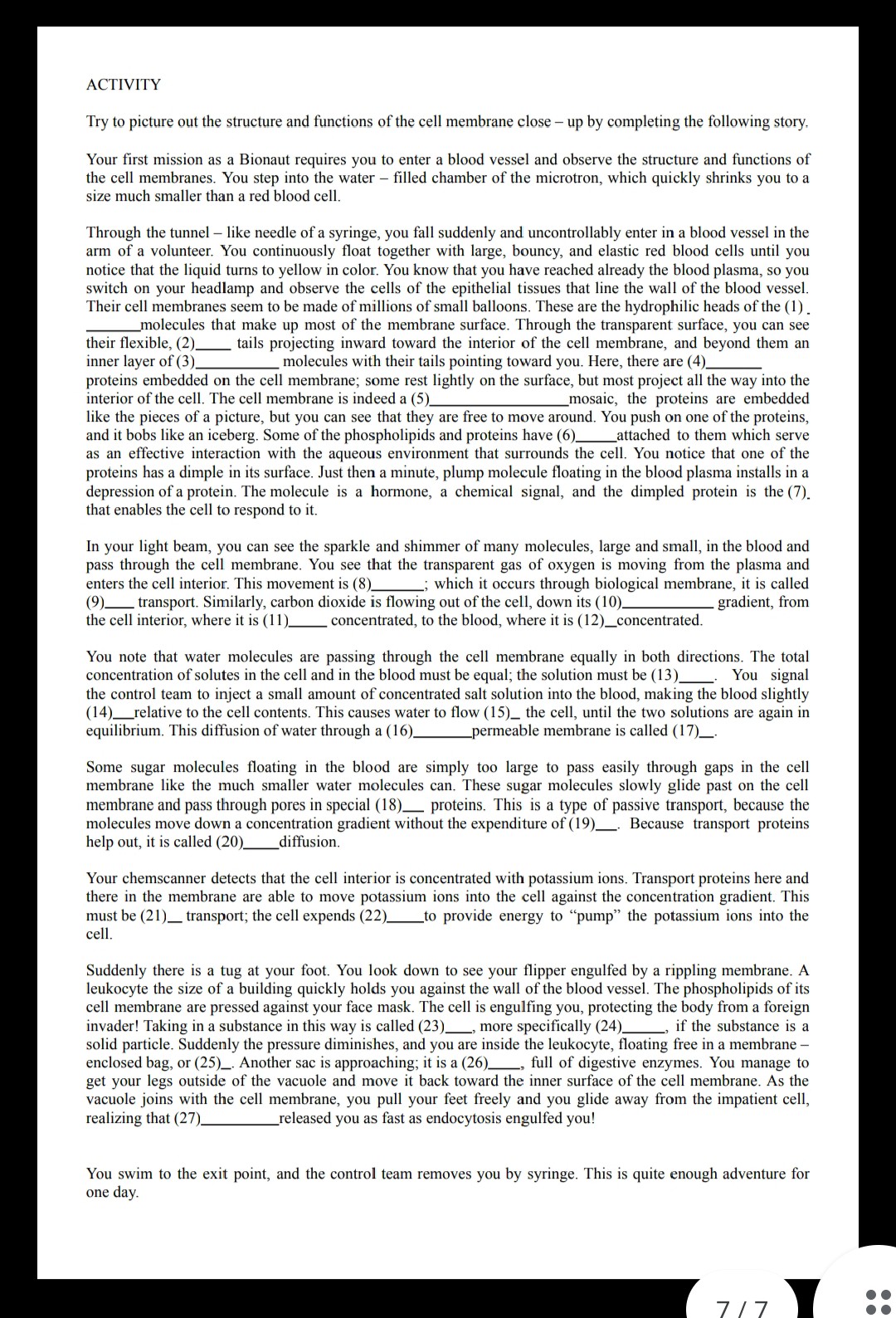 [GET ANSWER] ACTIVITY Try to picture out the structure and functions of ...