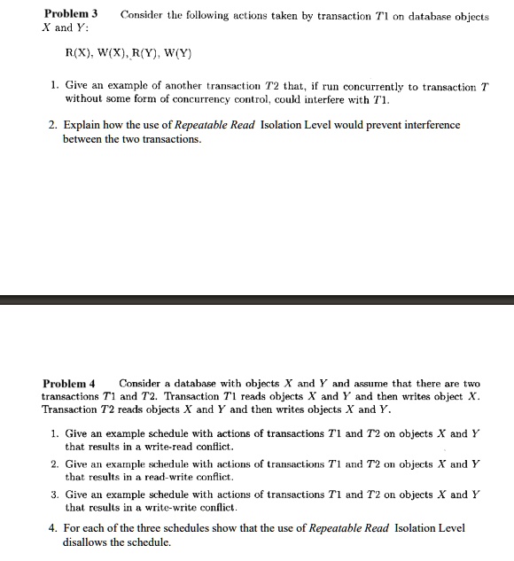 see picture attached problem 3 consider the following actions taken by ...