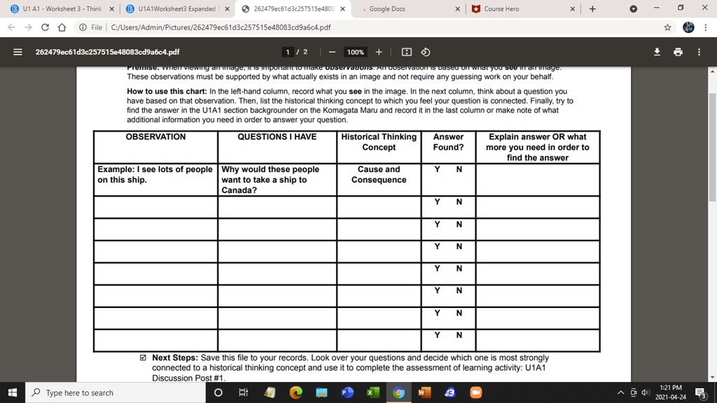 answer the following questions using the links ...