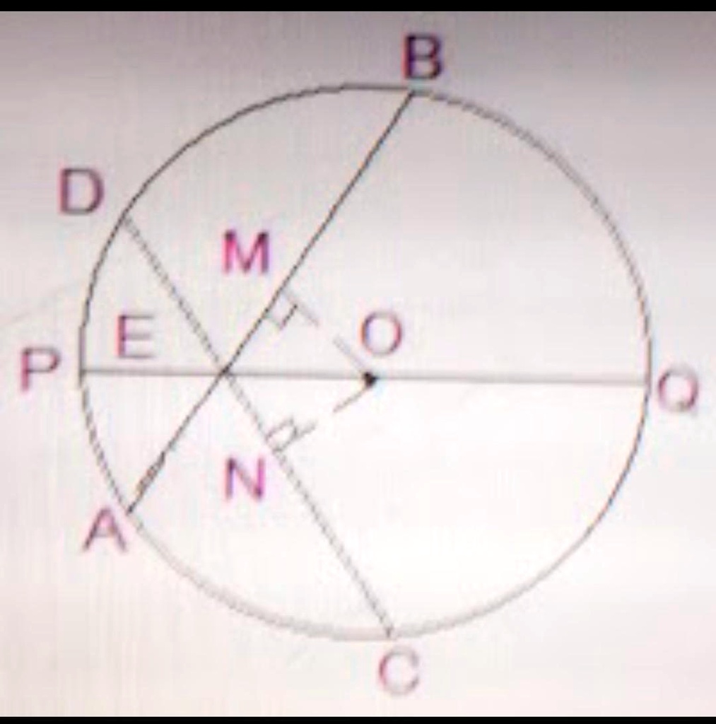 if ab and cd are two chords of a circle intersecting at point e as per the given figure then ...