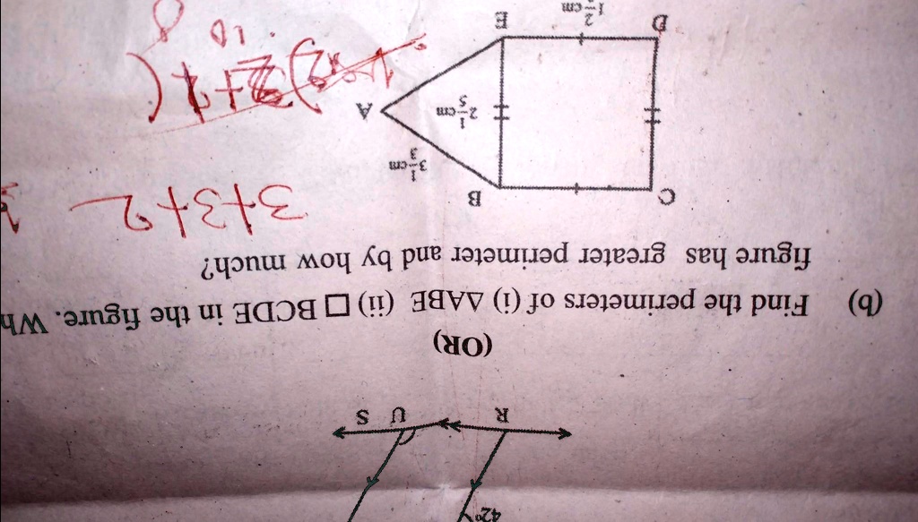 'find the perimeter of a triangle ABC ABCD in the figure which has ...