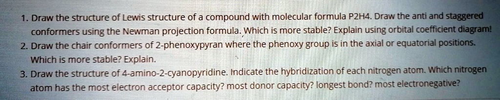 SOLVED: Draw the structure of the Lewis structure of a compound with ...